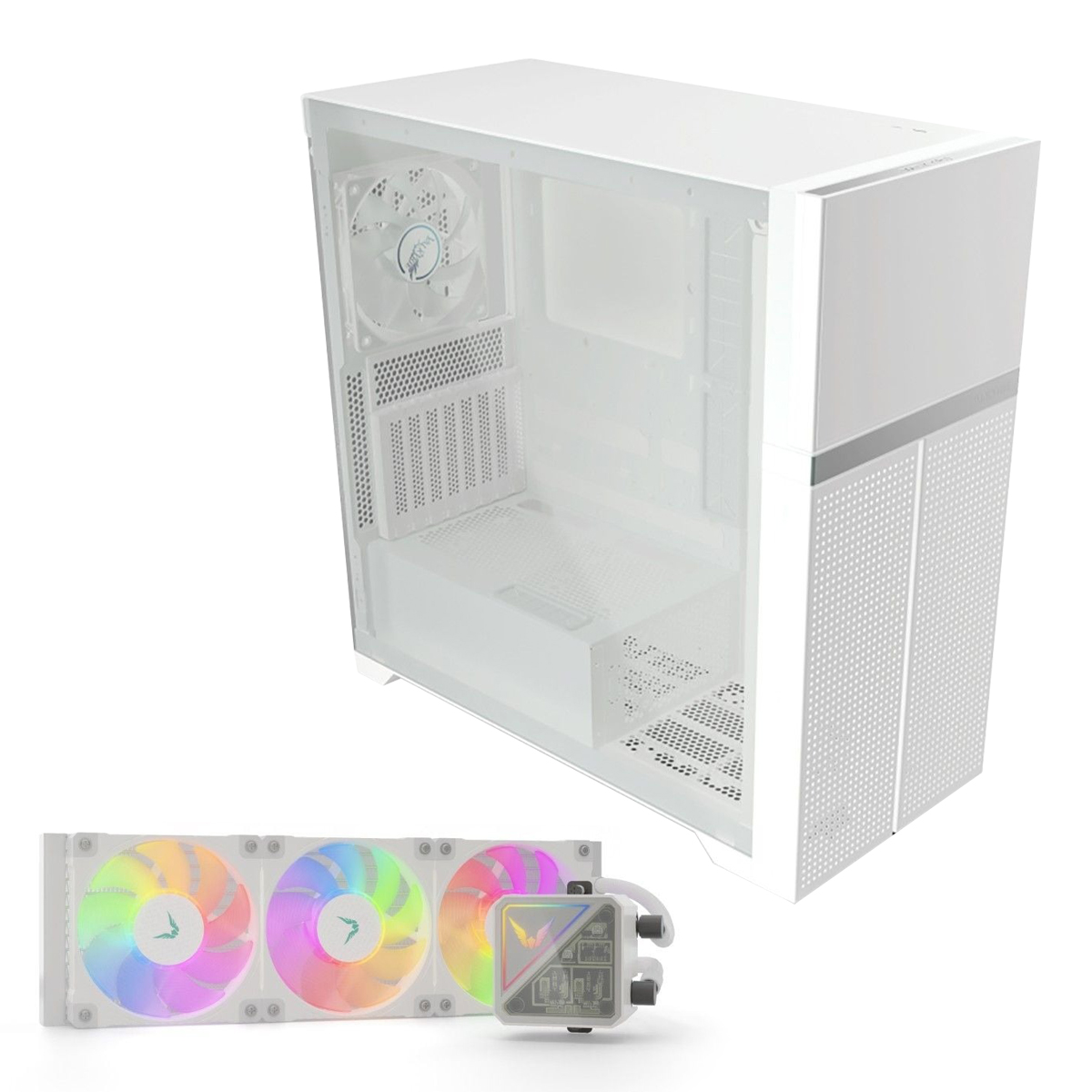 Valkyrie VK02 Chassis Lite and V-Lite ARGB All In One CPU Cooler (360mm ...