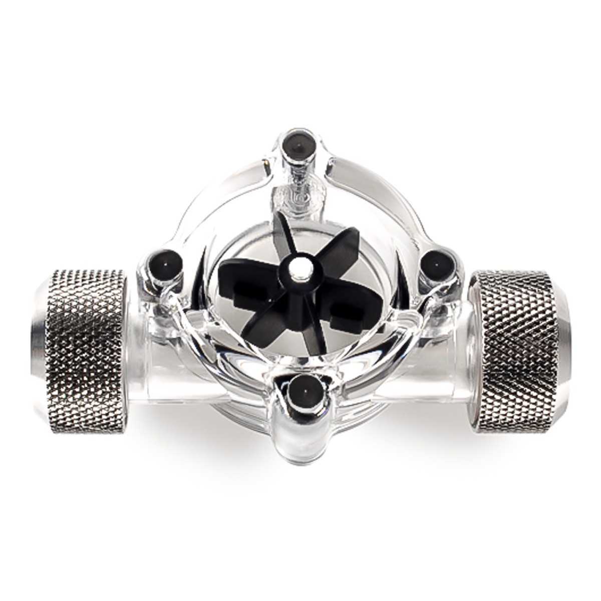 Bitspower G1/4" Flow Indicator, Clear Main Body, Black Blade, Black ...
